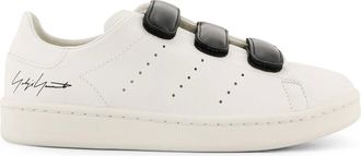 Yohji Yamamoto Femme, Chaussures, Gris, Taille: 39 EU Baskets Gris en Cuir avec Fermeture Velcro