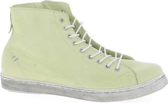 Andrea Conti 0341500 High mit Reißverschluss Damen Schnürboots, Größe:38 EU, Farbe:Grün