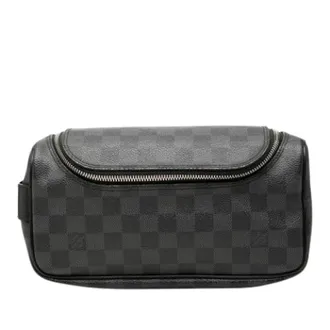 Louis Vuitton Pochette zipp&eacute;e Damier Pre-owned - unisex - Pre-owned - Noir - Taille: ONE Size