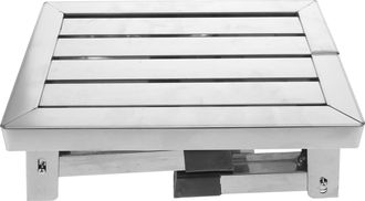 BESPORTBLE CIYODO Kleiner Klappbarer Edelstahlhocker Tragbarer Faltbarer Tritthocker mit Ergonomischem Sitz rutschfest und Verschlei&szlig;fest Vielseitig f&uuml;r Bad K&uuml;ch