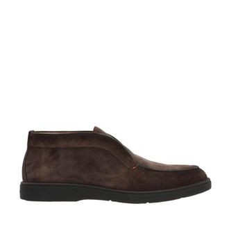 Santoni Braune Wildleder W&uuml;stenstiefel - - Shoes - Herren - Braun - 41 EU