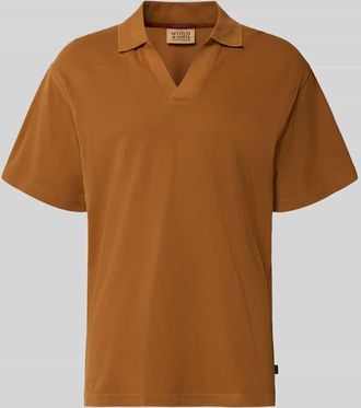 Scotch & Soda Relaxed Fit Poloshirt in Pique-Optik