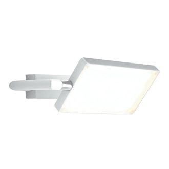 Luce-Ambiente-Design Led Book White Aluminum Wall Light With Adjustable Diffuser 18w 3200k