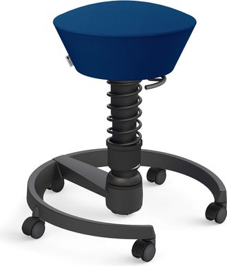 Aeris Swopper - Ergonomischer Hocker - Bürohocker höhenverstellbar - Vielseitiger Schreibtischstuhl für einen gesunden Rücken - Bürostuhl mit Rollen, Feder 