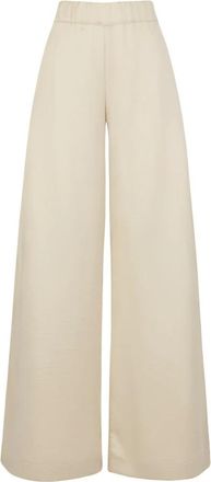 D.exterior Femme, Pantalons, Beige, Taille: 42 FR Wide Pantalons