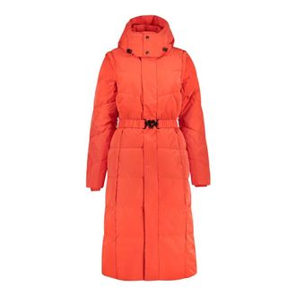 Desigual Miltien Long Coat - Femme - Manteaux - Rouge - Taille: 42 FR