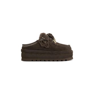 Naked Wolfe Blizzard Wildleder Plateau-Hausschuh - - Shoes - Damen - Braun - 40 EU