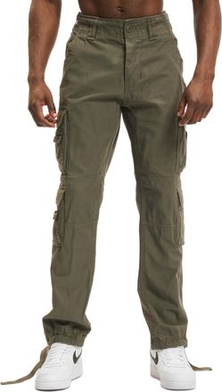 Brandit Pure Slim Fit Pants, Farbe: Olive, Größe: 5XL