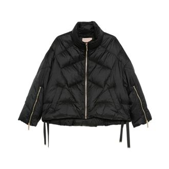 Twinset Doudoune zipp&eacute;e - Femme - Vestes - Noir - Taille: 40 FR