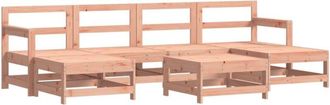 vidaXL Salon de jardin 7 pcs bois massif douglas vidaXL
