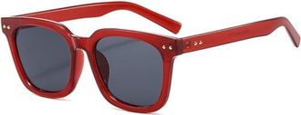 Generic Lunettes De Soleil Hommes Grand Cadre Ext&eacute;rieur Femmes D&eacute;placements Vacances D&eacute;coratives(Red)