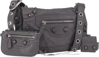 Balenciaga Sac bandouli&egrave;re vintage Pre-owned - Femme - Pre-owned - Gris - Taille: ONE Size