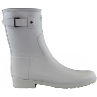 Hunter Verfeinerte Kurze Damen Gummistiefel in Grau
