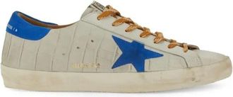 Golden Goose Low-Top Sneaker - Super Star White Leather Sneakers - Gr. 41 (EU) - in Beige - f&uuml;r Damen