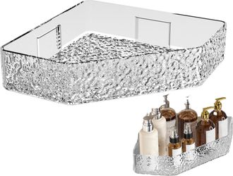 Generic Badregal Wandregal - Stativregal ohne Bohren, robust und kompakt, praktisches Regal f&uuml;r Handt&uuml;cher, Kosmetik und Toilettenartikel, Eckwaschtisch, Dusc