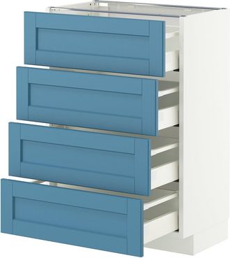IKEA METOD / MAXIMERA Unterschr., 4 Fronten/4 Schubladen