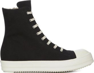 Rick Owens Homme, Chaussures, Noir, Taille: 43 EU Denim Sneaks