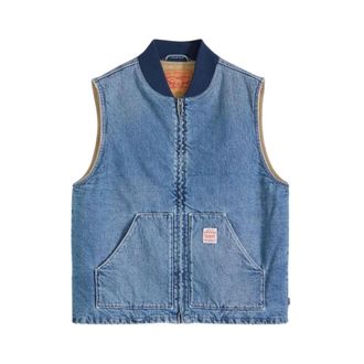 Levi's Homme, Vestes, Bleu, Taille: M Sansome Vest