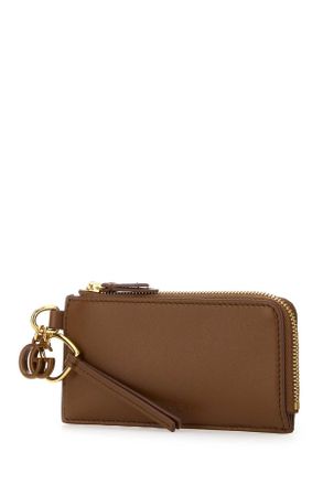 Gucci Womens Caramel Leather Card Holder Sundialsundial Portafogli