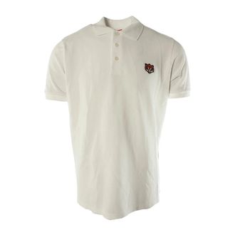 Kenzo Wei&szlig;es Baumwoll-Poloshirt - - Tops - Herren - Wei&szlig; - S