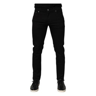 Dolce & Gabbana Schwarze Skinny Herrenhose - - Jeans - Herren - Schwarzk - S