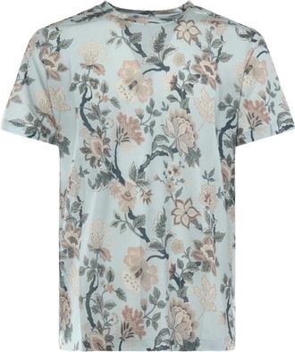 Etro Homme, Tops, Multicolore, Taille: S T-shirt &agrave; imprim&eacute; floral