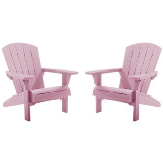Keter Fauteuil de jardin Adirondack - Lot de 2 - rose