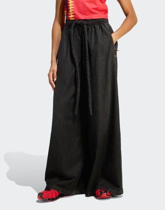 adidas Originals Pantalon de surv&ecirc;tement en jean - Noir pur