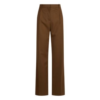 Elisabetta Franchi Hose aus Gabardine-Stoff - - Trousers - Damen - Braun - M