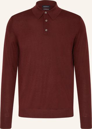 Strokesman's Strokesmans Strick-Poloshirt rot
