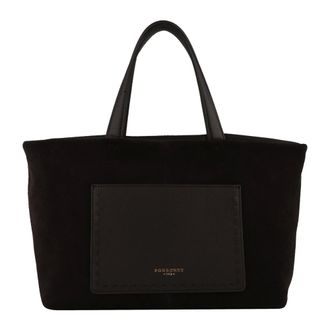 Pourchet Femme, Sacs, Brun, Taille: ONE Size Cassis Daim Tote