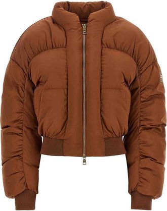 Elisabetta Franchi Blouson Rembourr&eacute; - Marron