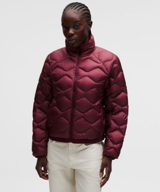 lululemon Veste Featherweight avec duvet 900 cuin pour Femmes - Burgundy - Taille 2XS