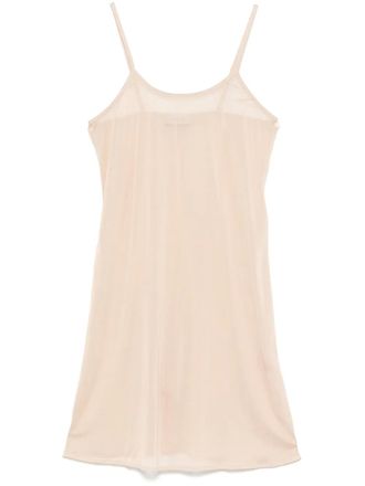 MRZ robe courte à effet de transparence - Tons neutres