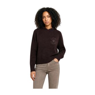 A|X Armani Exchange Sweat &agrave; capuche Xw002879 Af16552 - Femme - Pulls - Brun - Taille: 40 FR