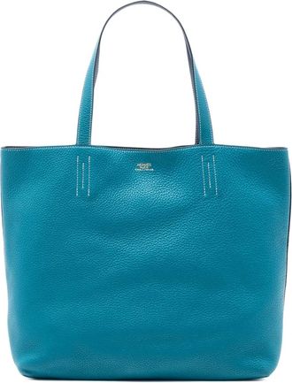 Herm&egrave;s 2013 Clemence Double Sens 36 tote bag - Blau