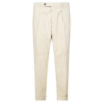 Berwich Pantalone Lavato Over Fit - - Trousers - Herren - Beige - L