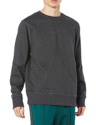 Amazon Essentials Herren Fleece-Sweatshirt mit Rundhalsausschnitt (erh&auml;ltlich in Big & Tall), Dunkelgrau Meliert, S