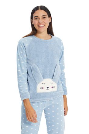 Trendyol Trendyol Damen 3 Pack Gerade Lange &Auml;rmel Lounge/Zuhause Regul&auml;r Pyjama-Set
