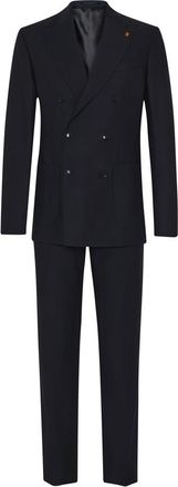 Sartoria Latorre Einreihiger Anzug aus Schurwolle mit fallendem Revers in