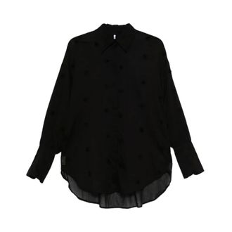 Liviana Conti Femme, Blouses et Chemises, Noir, Taille: 36 FR Camicia Angel