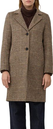 s.Oliver Wollmixmantel mit Leo-Muster und Eingrifftaschen