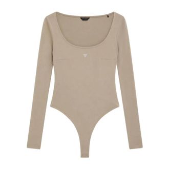 Guess Square Neck Larissa Body - - Tops - Damen - Beige - L