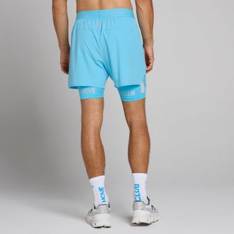 MyProtein Short 2-en-1 l&eacute;ger Hybrid MP homme 5 - Bleu c&eacute;rul&eacute;en - XS