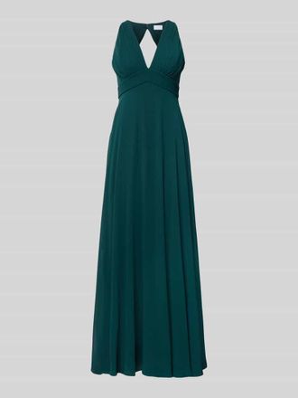 Jake*s Fit and Flare Abendkleid mit tiefem V-Ausschnitt