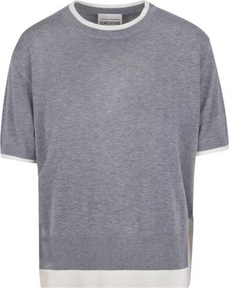 Semicouture Femme, Pulls, Gris, Taille: 38 FR Maglia Leya