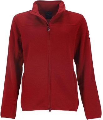 Blue Wave Fleecejacke Nissa Damen Jacke Nissa in Strickoptik mit Stehkragen und Rei&szlig;verschluss