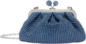 Max Mara Femme, Sacs, Bleu, Taille: ONE Size Borsa Weekend