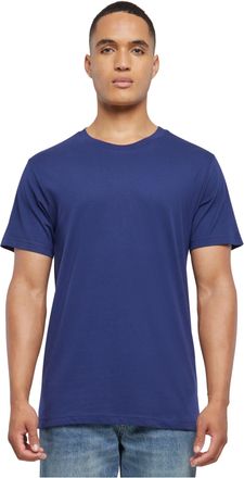 Build Your Brand Herren T-Shirt Round Neck, Männer Basic T-Shirt mit Rundhalsausschnit, Regular Fit, Baumwolle, Light navy, 3XL