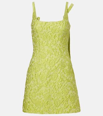 Emilia Wickstead Robe Eliezer en cloqu&eacute; &agrave; fleurs